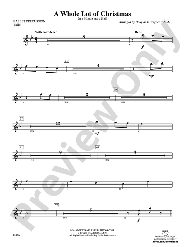 A Whole Lot of Christmas: Mallets: Mallets Part - Digital Sheet Music ...