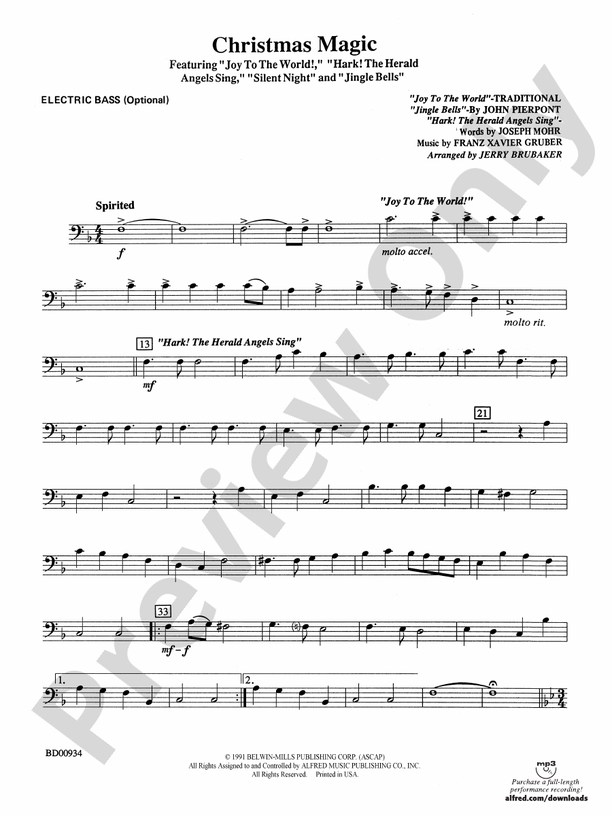 Christmas Magic: String Bass: String Bass Part - Digital Sheet Music ...