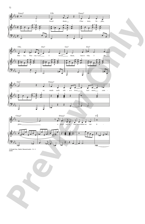 14 Dwight Ave., Natick, Massachusetts (from "Elegies: A Song Cycle"): Piano/Vocal/Chords ...