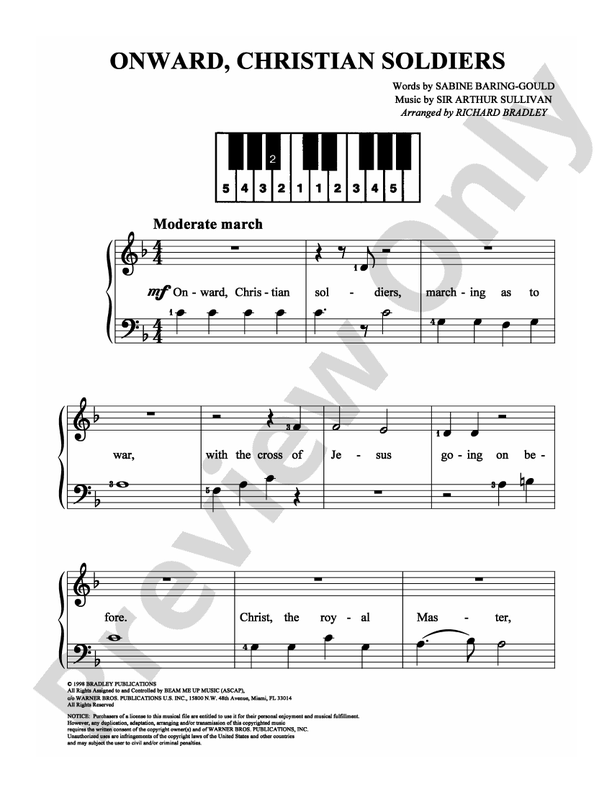 Onward, Christian Soldiers: Easy Piano: Arthur Seymour Sullivan ...