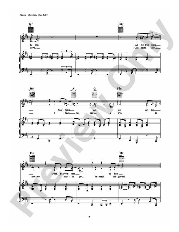 Black Peter: Piano/Vocal/Chords: Grateful Dead - Digital Sheet Music ...