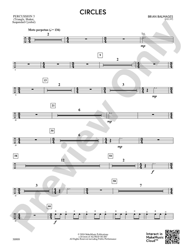 Circles: 3rd Percussion: 3rd Percussion Part - Digital Sheet Music Download