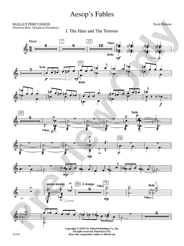 Aesop's Fables: Mallets: Mallets Part - Digital Sheet Music Download