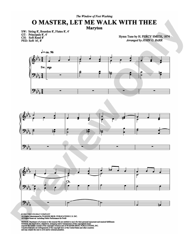 O Master, Let Me Walk With Thee: Organ: H. Percy Smith - Digital Sheet ...
