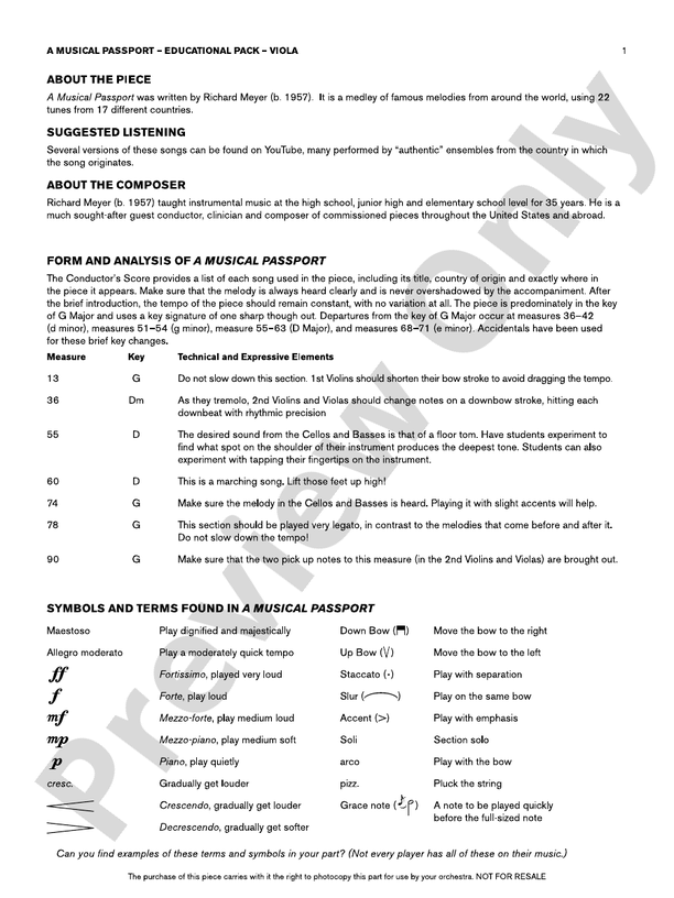A Musical Passport: Viola Educational Pack: Viola Educational Pack Part ...