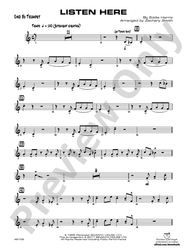 Listen Here: 2nd B-flat Trumpet: 2nd B-flat Trumpet Part - Digital ...