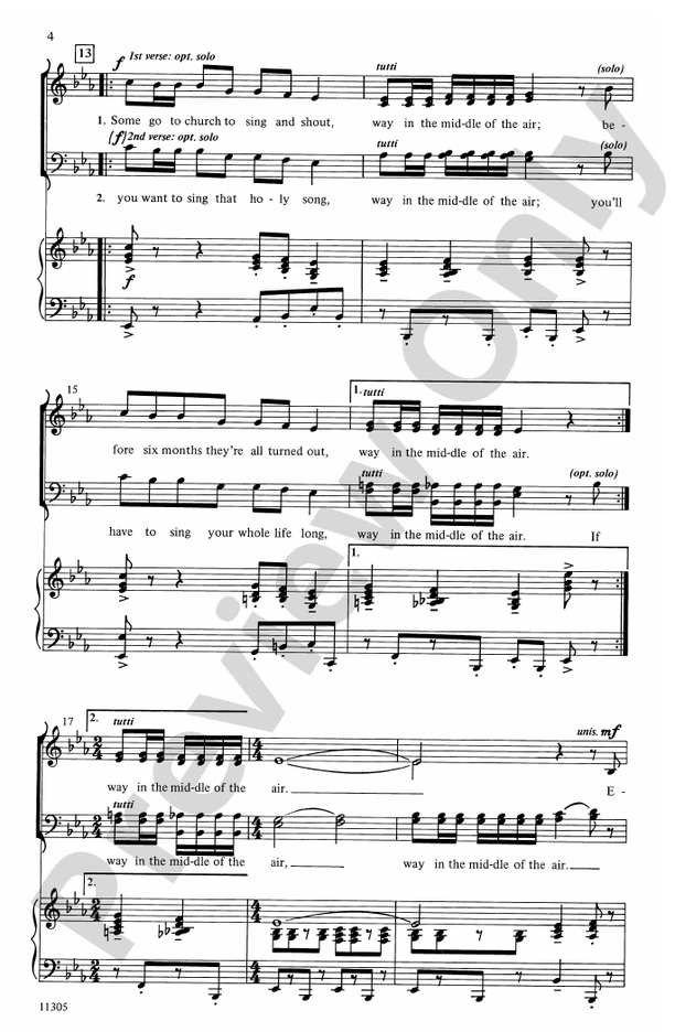 Ezekiel's Wheel: SATB Choral Octavo - Digital Sheet Music Download