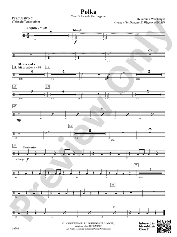 Polka: 2nd Percussion: 2nd Percussion Part - Digital Sheet Music Download