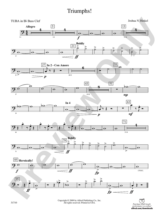Triumphs!: (wp) B-flat Tuba B.C.: (wp) B-flat Tuba B.C. World Part ...
