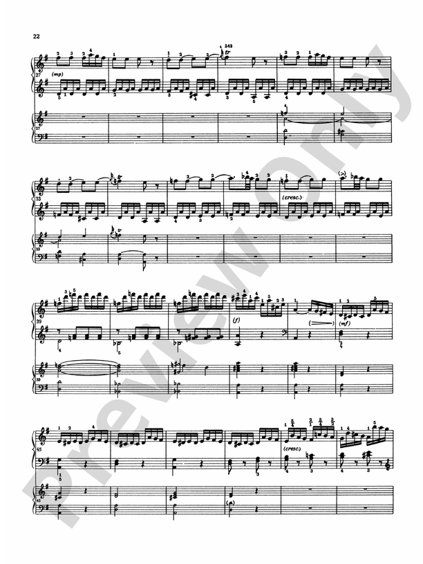 Haydn: Piano Concerto in G Major: Presto (Rondo) Part - Digital Sheet ...
