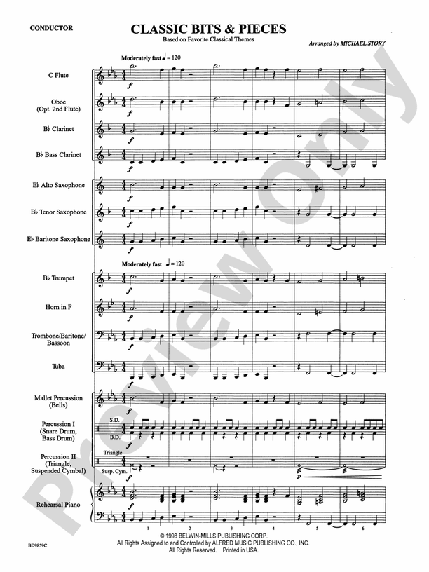 Classic Bits & Pieces (based on Favorite Classic Themes): Score ...