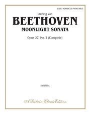Beethoven: Sonata No. 14 in C-sharp Minor, Opus 27, No. 2 ("Moonlight"): Piano Book: Ludwig van ...
