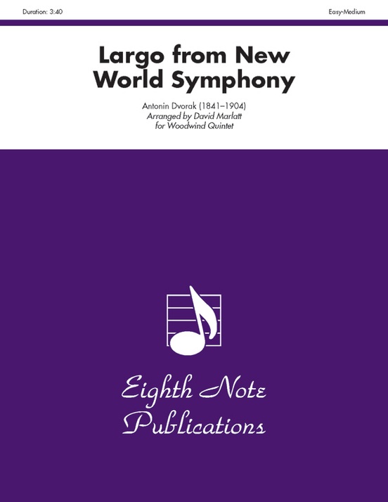 Largo (from New World Symphony): Woodwind Quintet Score & Parts ...