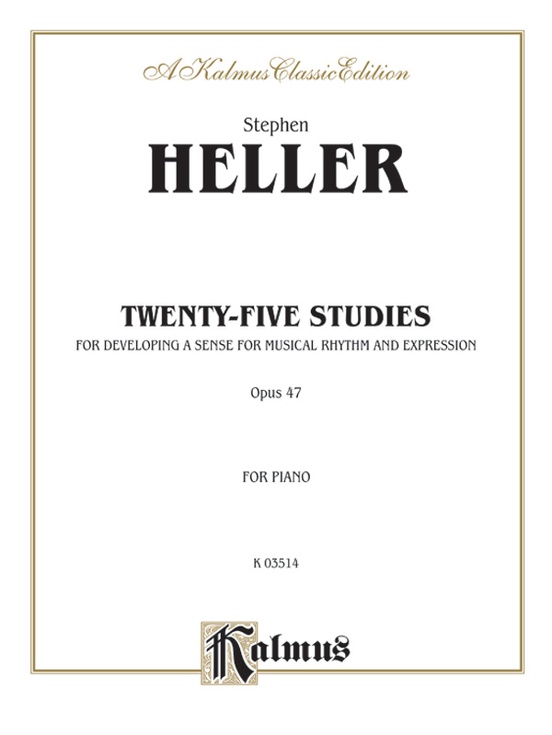 Heller: Twenty-five Studies, Op. 47: Piano Book: Stephen Heller ...