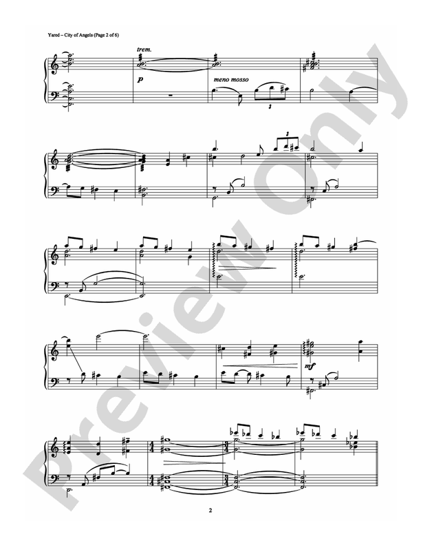 City Of Angels: Piano: Gabriel Yared - Digital Sheet Music Download