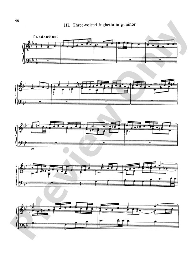 Rimsky-Korsakov: Piano Solos, Volume I: Three-voiced fughetta in G ...