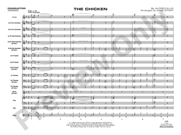 The Chicken: Score: Jazz Ensemble Score - Digital Sheet Music Download