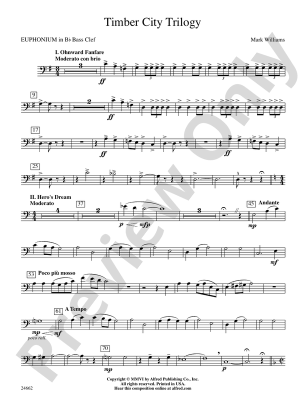 Timber City Trilogy: (wp) B-flat Baritone B.C.: (wp) B-flat Baritone B ...