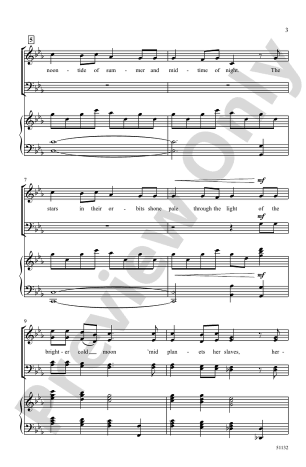 Evening Star: SATB Choral Octavo: Ruth Morris Gray - Digital Sheet Music Download