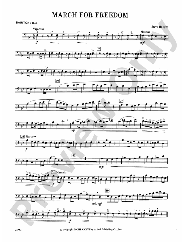 March for Freedom: Baritone B.C.: Baritone B.C. Part - Digital Sheet ...