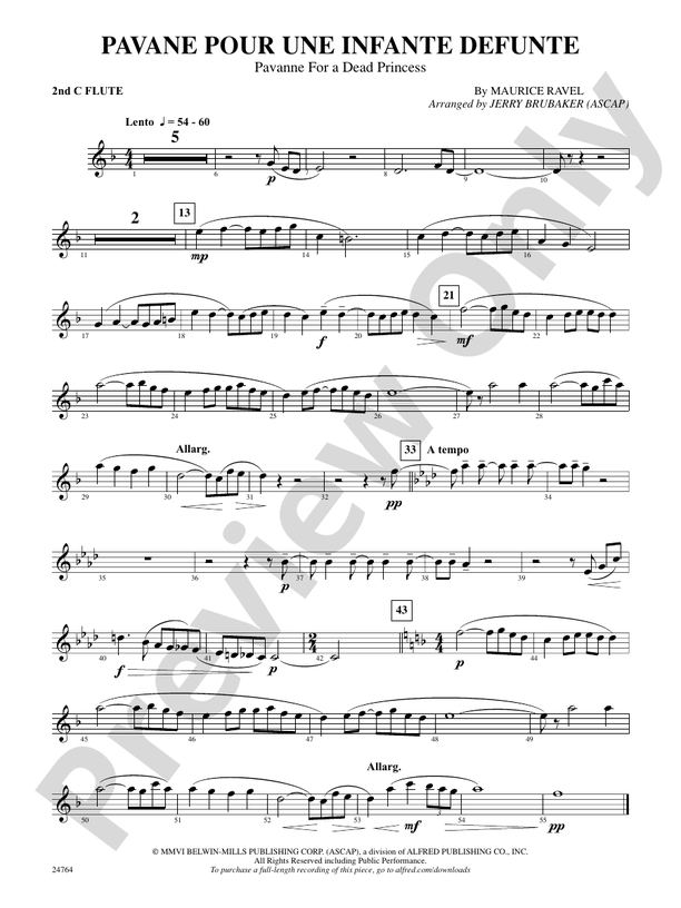 Pavane Pour Une Infante Defunte (Pavanne for a Dead Princess): 2nd ...