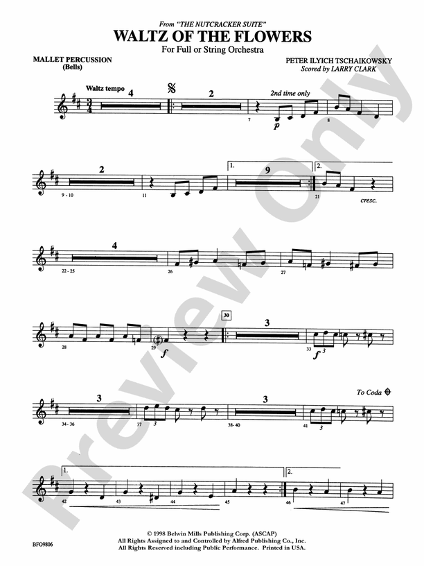 Waltz of the Flowers (from The Nutcracker Suite): Mallets: Mallets Part ...