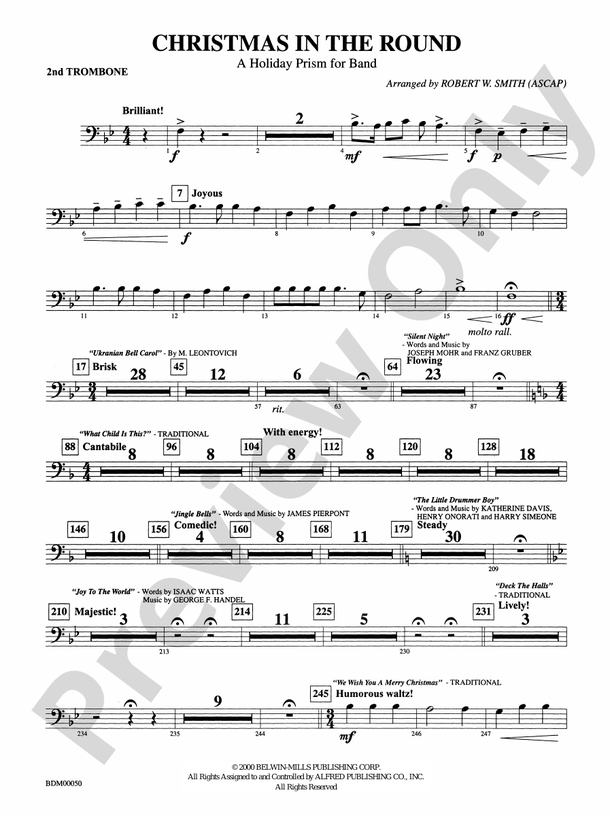 Christmas in the Round: 2nd Trombone: 2nd Trombone Part - Digital Sheet Music Download