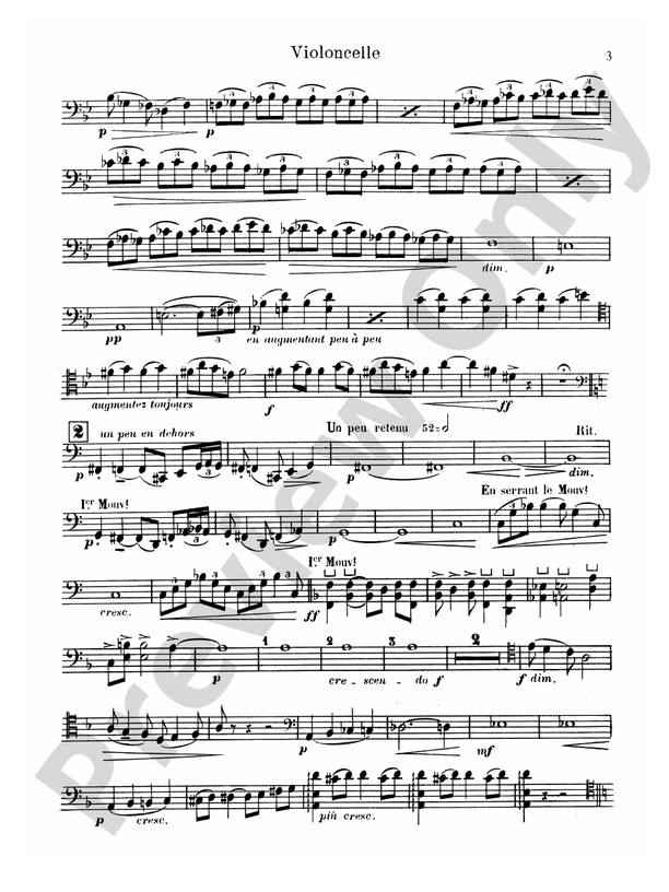 Debussy: String Quartet, Op. 10: String Quartet, Op. 10 (Cello) Part ... Debussy: String Quartet, Op. 10: String Quartet, Op. 10 (Cello) Part ...