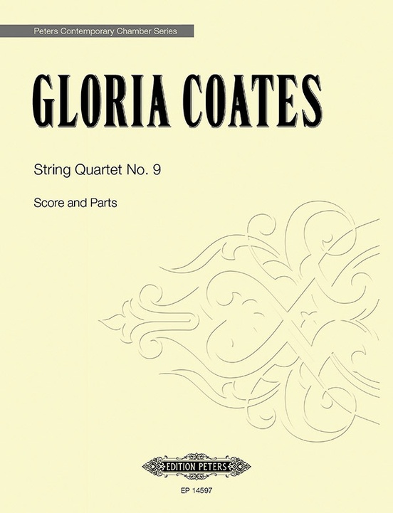 String Quartet No. 9: String Quartet: Gloria Coates | Sheet Music