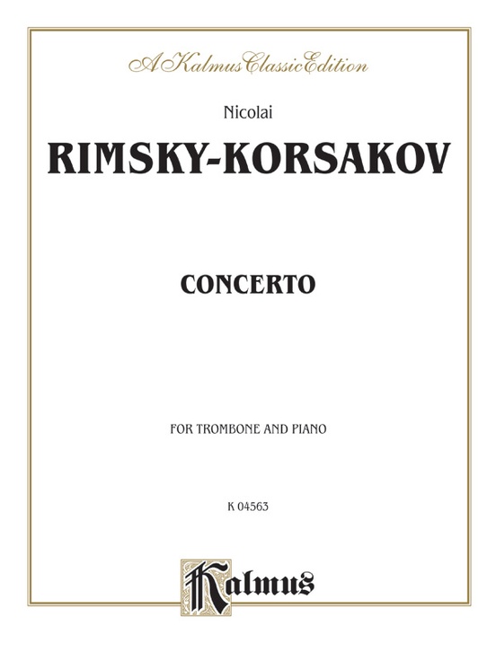 Rimsky-Korsakov: Concerto: Trombone Part(s): Nicolai Rimsky-Korsakov ...