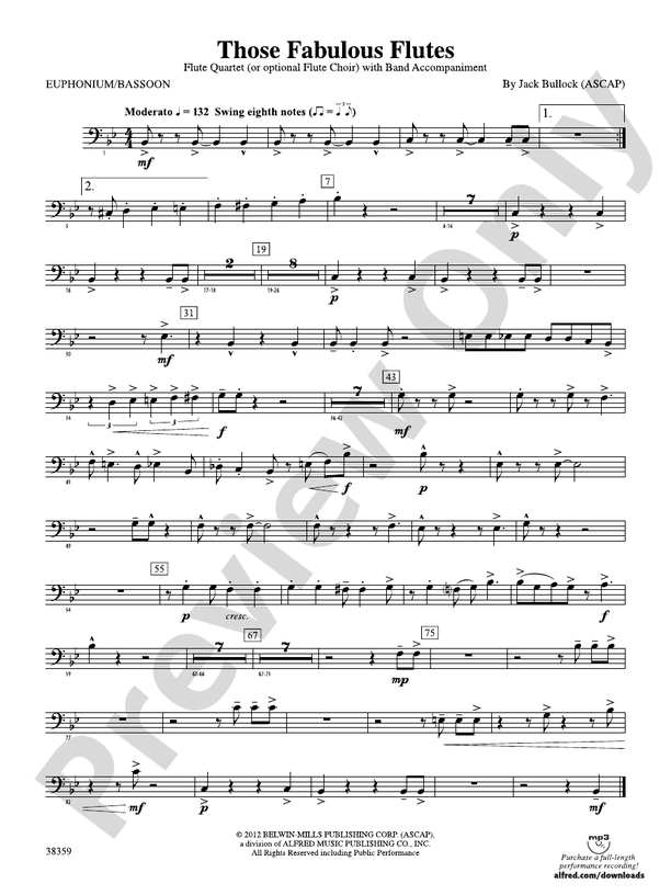 Those Fabulous Flutes: Baritone B.C.: Baritone B.C. Part - Digital ...