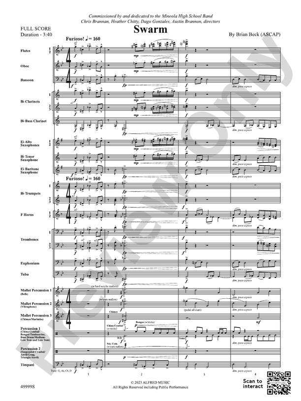 Swarm: : Brian Beck - Digital Sheet Music Download