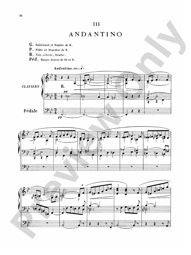 Boëllmann: Second Suite, Op. 27 (Urtext): No. 3, Andantino Part ...