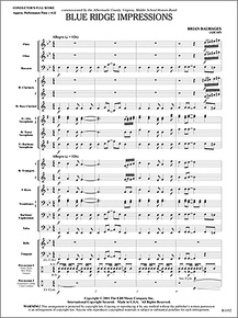 Blue Ridge Impressions: Concert Band Conductor Score: Brian Balmages ...