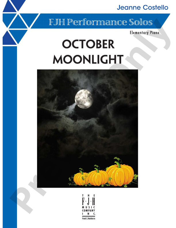 October Moonlight: Piano: Jeanne Costello - Digital Sheet Music Download