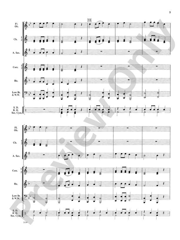 First Concert March: Score: Concert Band Score - Digital Sheet Music ...