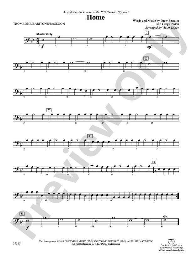 Home: 1st Trombone: 1st Trombone Part - Digital Sheet Music Download