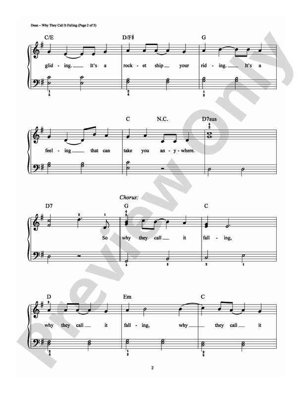 Why They Call It Falling: Easy Piano: Lee Ann Womack - Digital Sheet ...