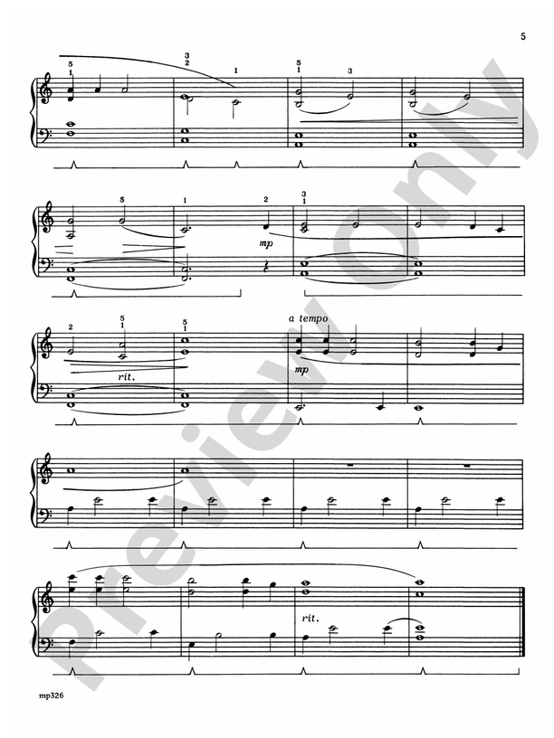 American Folk Songs: Piano - Digital Sheet Music Download