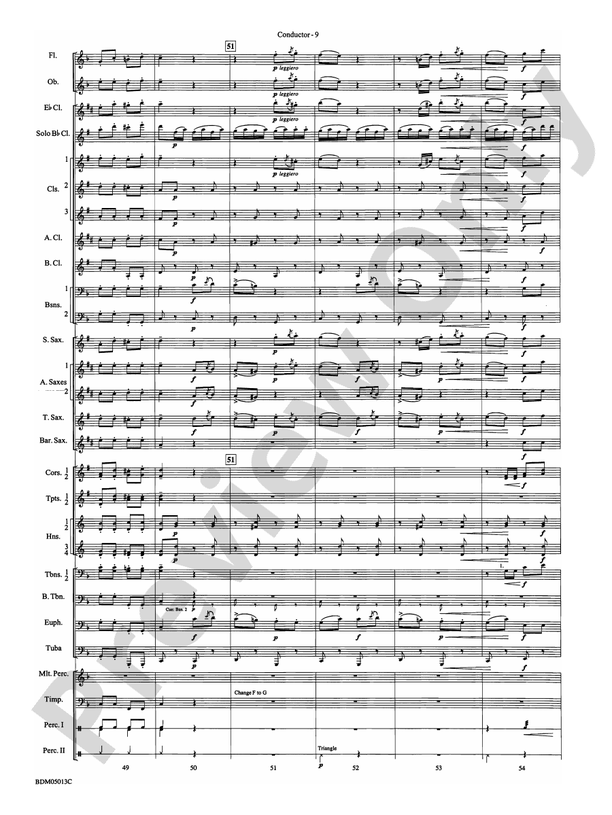 Pineapple Poll (Suite from the Ballet): Score: Concert Band Score - Digital Sheet Music Download