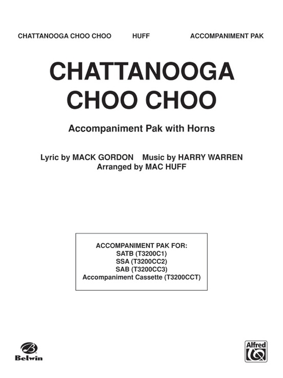 Chattanooga Choo Choo: 2nd B-flat Trumpet: 2nd B-flat Trumpet Part ...