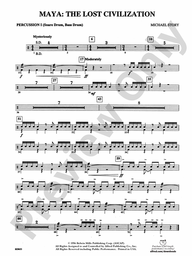 Maya: The Lost Civilization: 1st Percussion: 1st Percussion Part ...