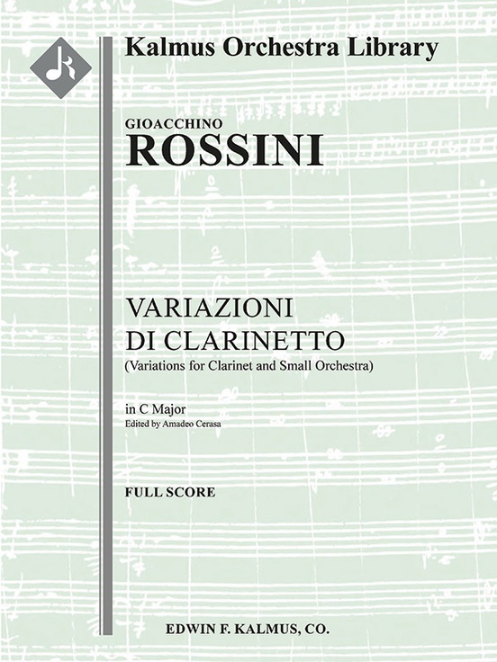 Variazioni di Clarinetto (Variations for Clarinet and Small Orchestra ...