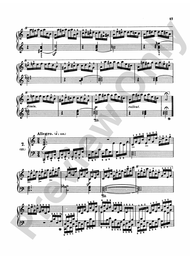 Clementi: Gradus ad Parnassum (Volume I): No. 7, C Major Part - Digital ...