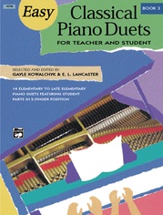 Easy Teacher-Student Piano Duets in Three Progressive Books, Book 3 ...