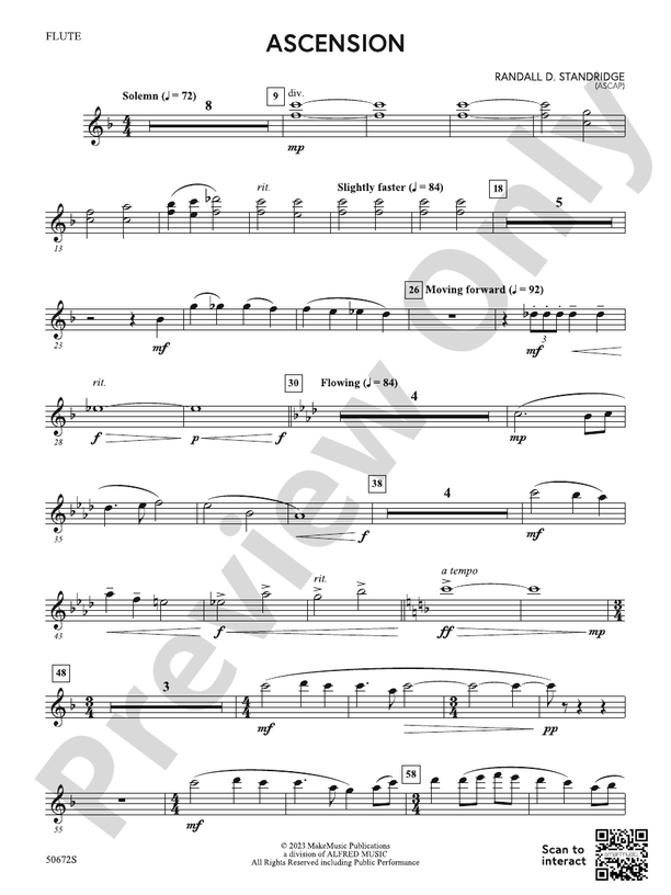 Ascension: Flute: Flute Part - Digital Sheet Music Download