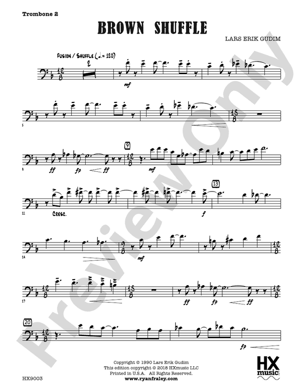 Brown Shuffle: Trombone 2: Trombone 2 Part: Lars Erik Gudim - Digital ...
