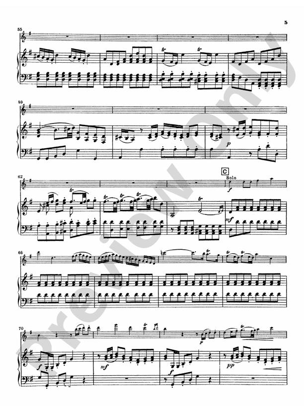 Quantz: Concerto in G Major: Concerto in G Major Part - Digital Sheet ...