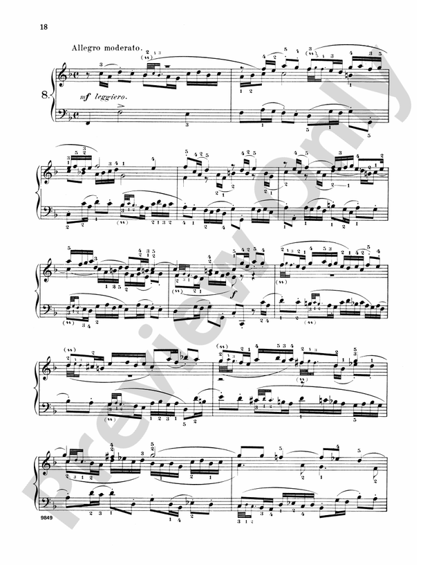 Bach: Three-Part Inventions (Ed. Mason): 8. Three-Part Invention Part ...