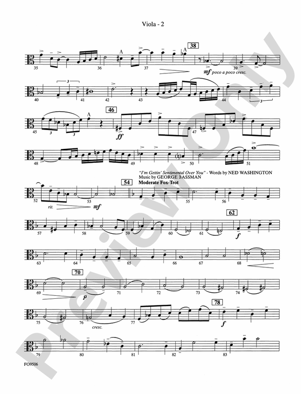 A Salute to the Big Bands: Viola: Viola Part - Digital Sheet Music Download